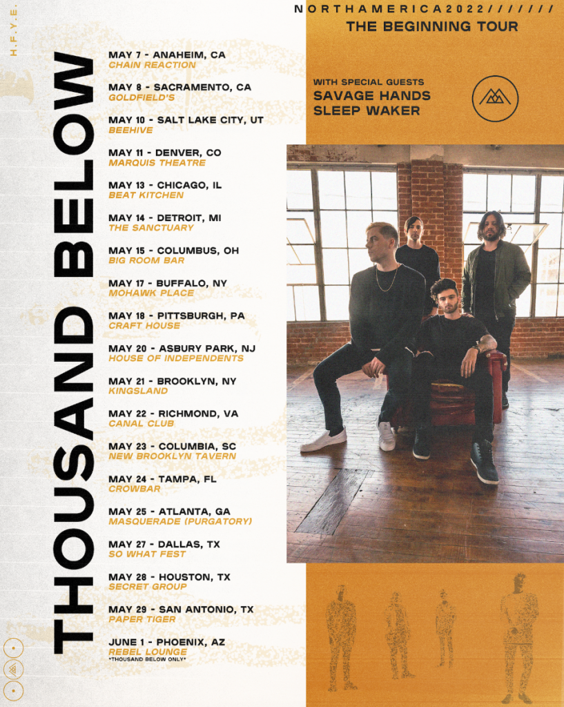 Thousand Below Announced Headline Tour - BPM