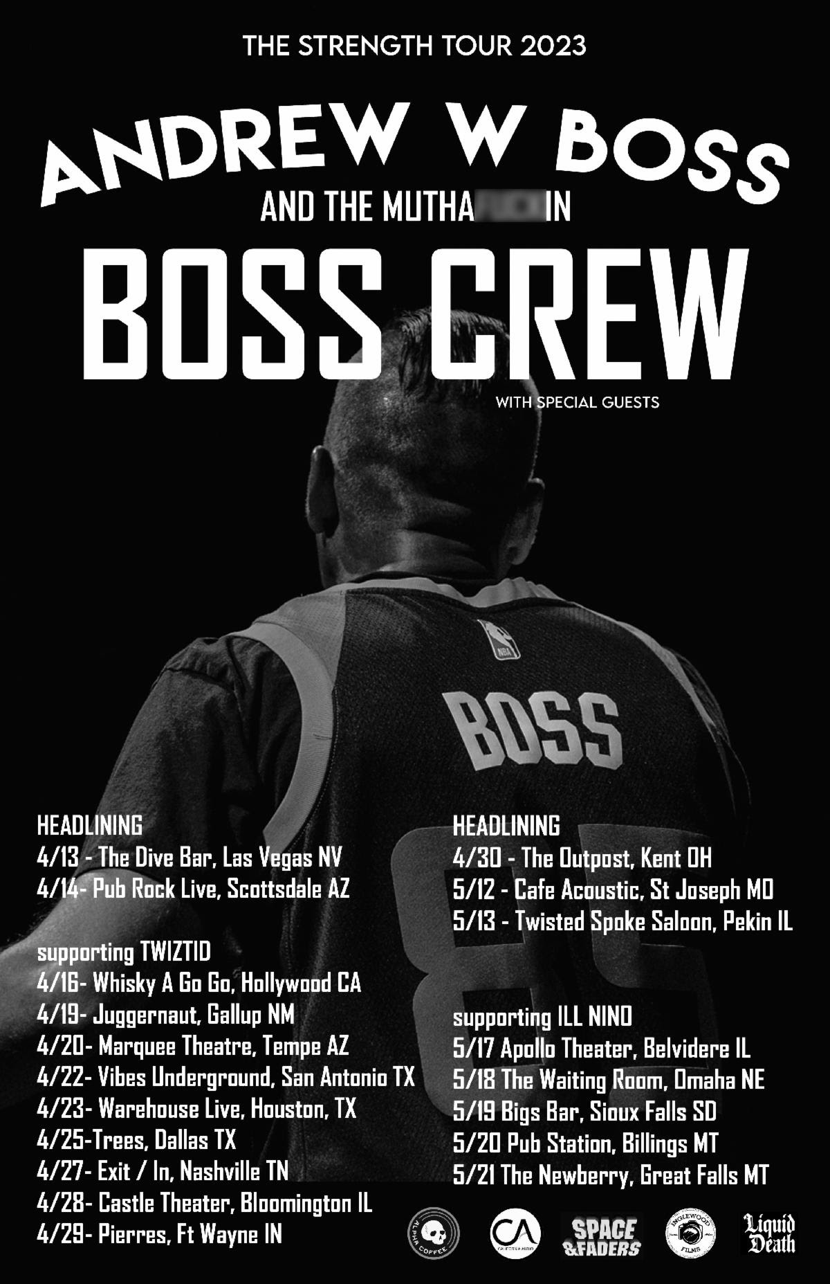 ANDREW W. BOSS & THE MOTHER FUCKIN BOSS CREW Announce Tour - BPM